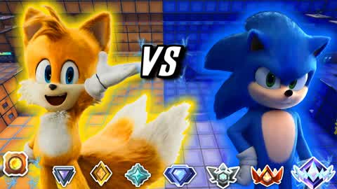 🔵 SONIC VS TAILS 🟡 YELLOW VS BLUE 0447-1774-1527 by rth_studios ...