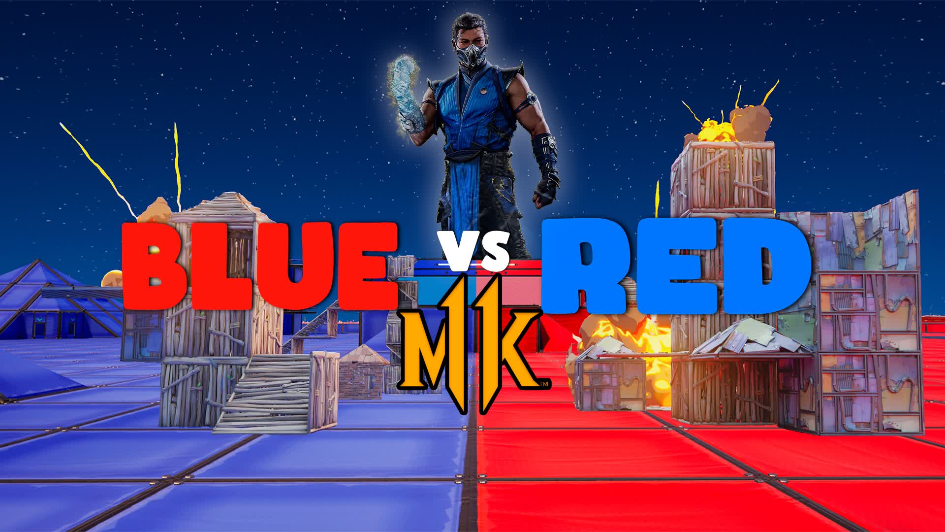 MK RED VS BLUE 🔴🔵 1414-4883-2836 by velozter - Fortnite Creative Map Code - Fortnite.GG