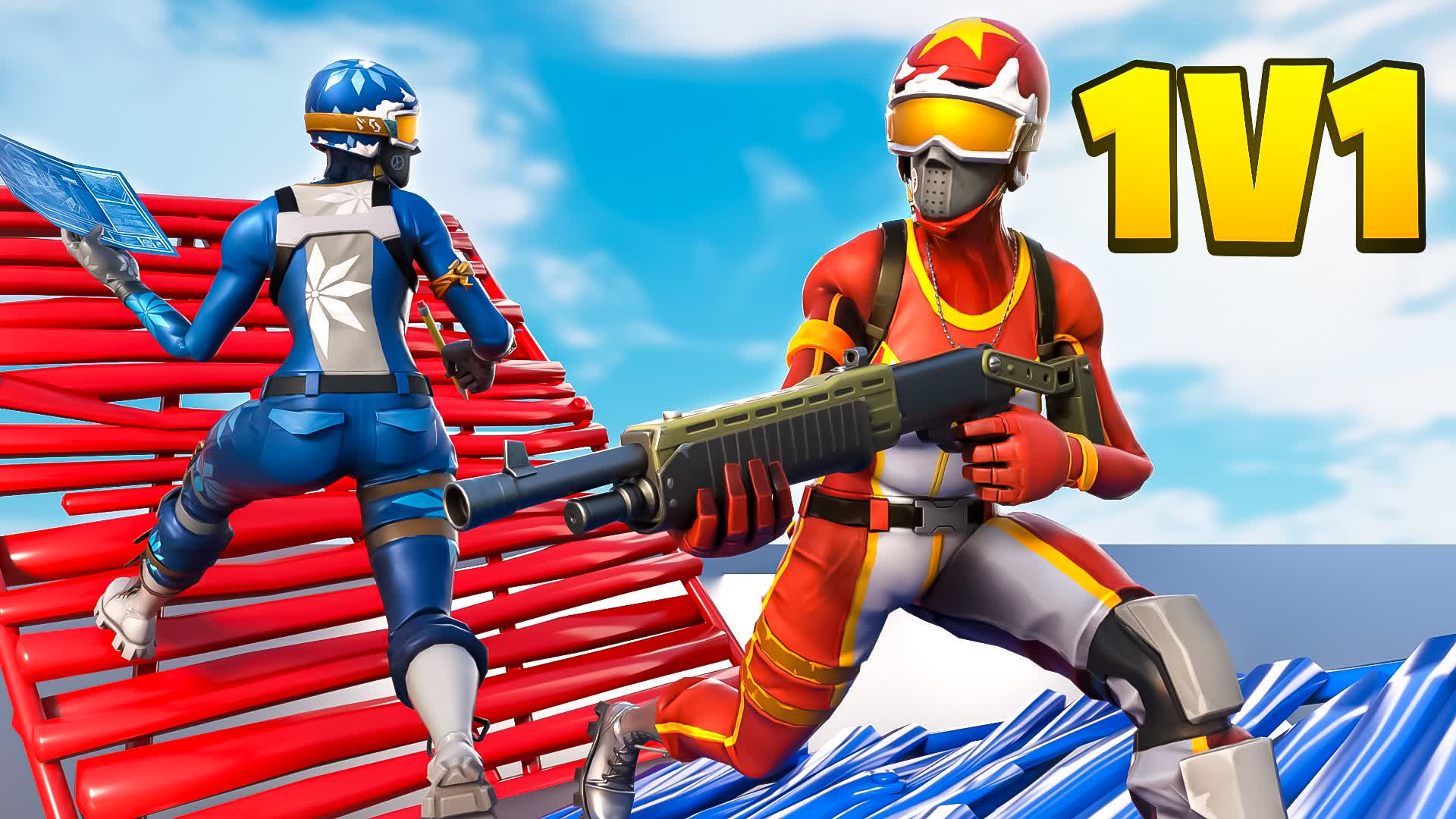 RED VS BLUE BUILD FIGHT 1v1 MAP 1972-2099-4712 by elu0209 - Fortnite Creative Map Code - Fortnite.GG
