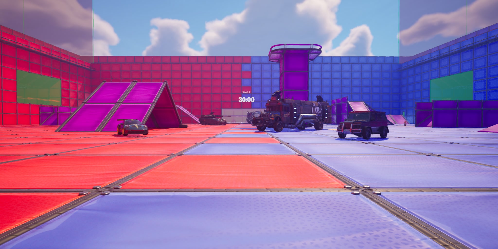 ⭐CAR RED VS BLUE ⭐ (Wrecked 8v8) 9751-3952-3394 by lux_maps - Fortnite ...