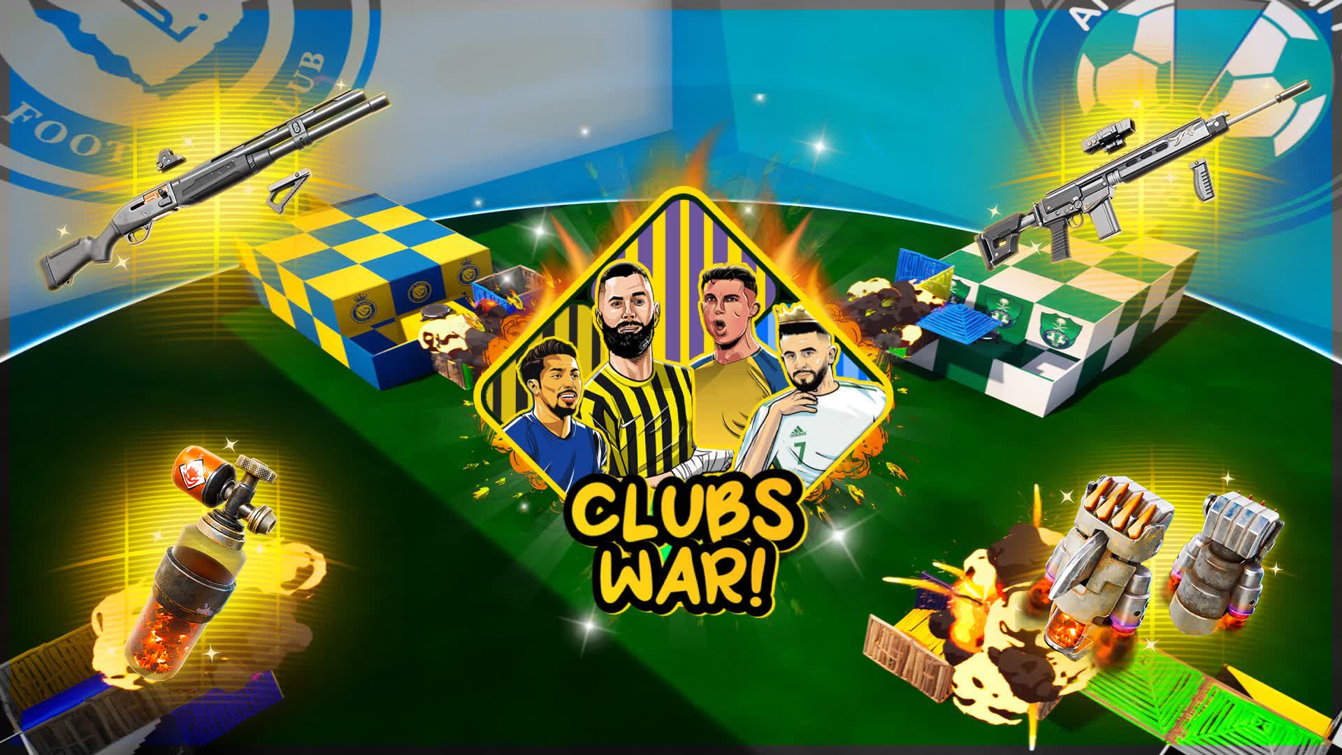 Clubs War 👤🌏 1237-1259-3598 by pandvll - Fortnite Creative Map Code ...