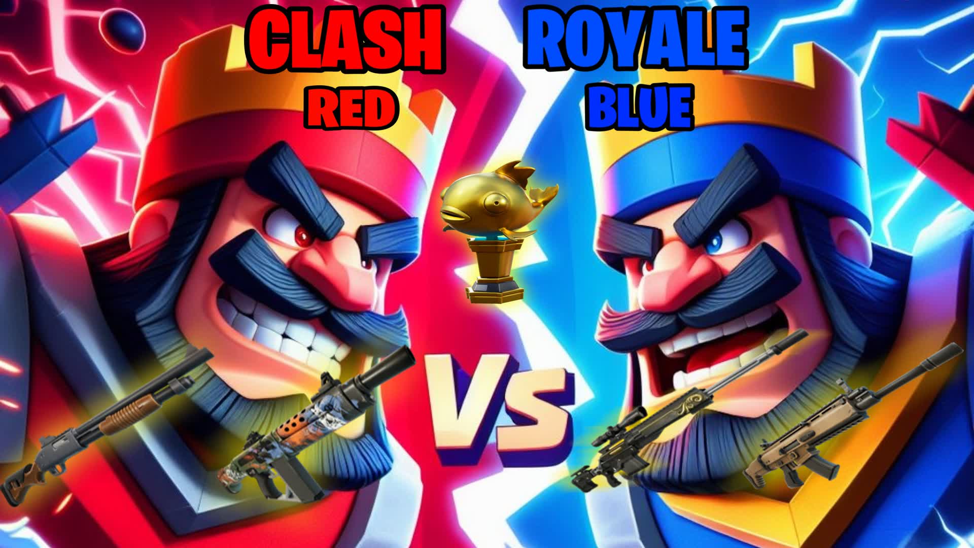 CLASH ROYALE RED VS BLUE 🔴🔵 6652-7328-8537 by chawalcreates - Fortnite ...
