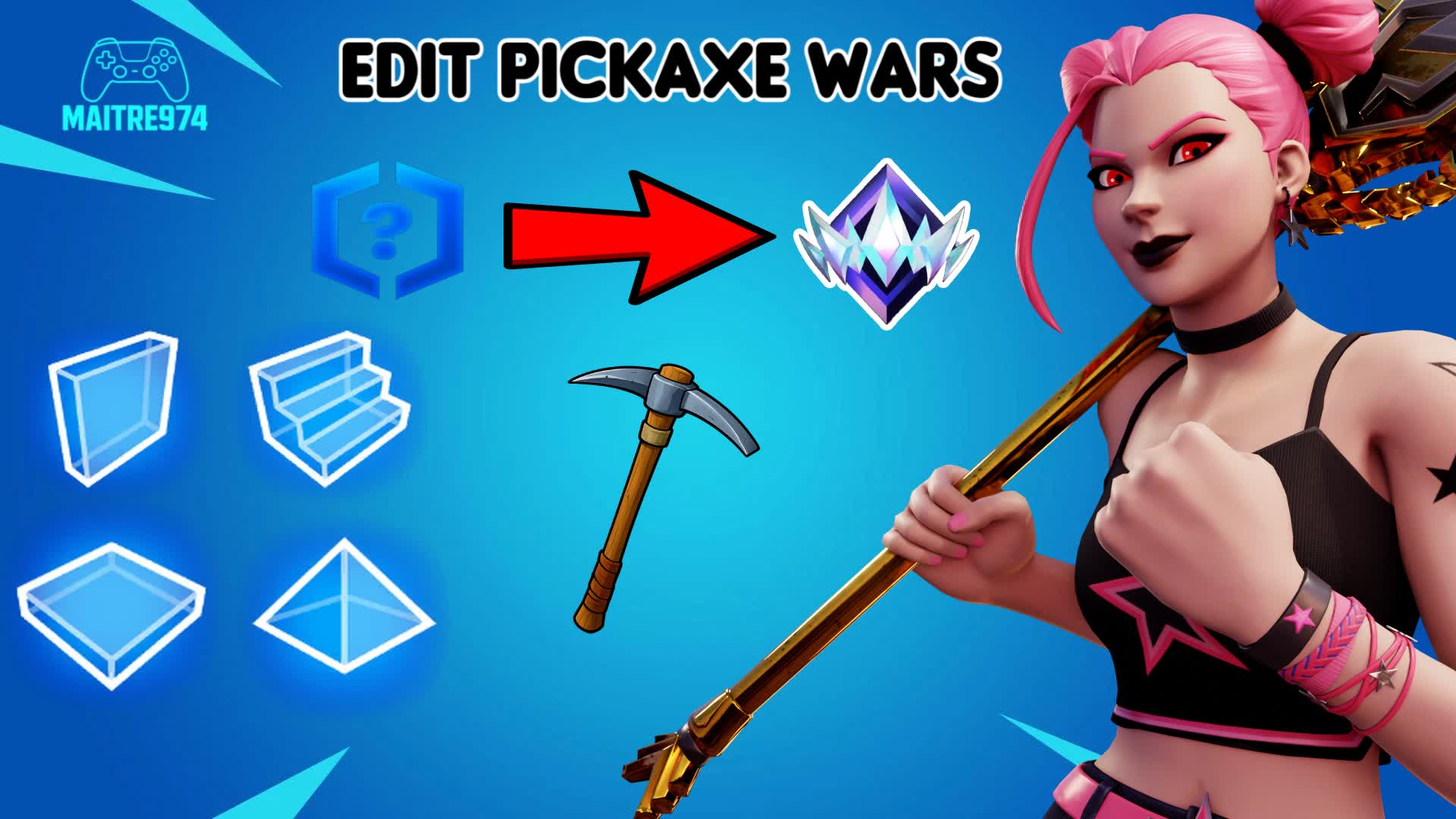 EDIT PICKAXE WARS 6483-7013-2918 by maitre974 - Fortnite Creative Map ...