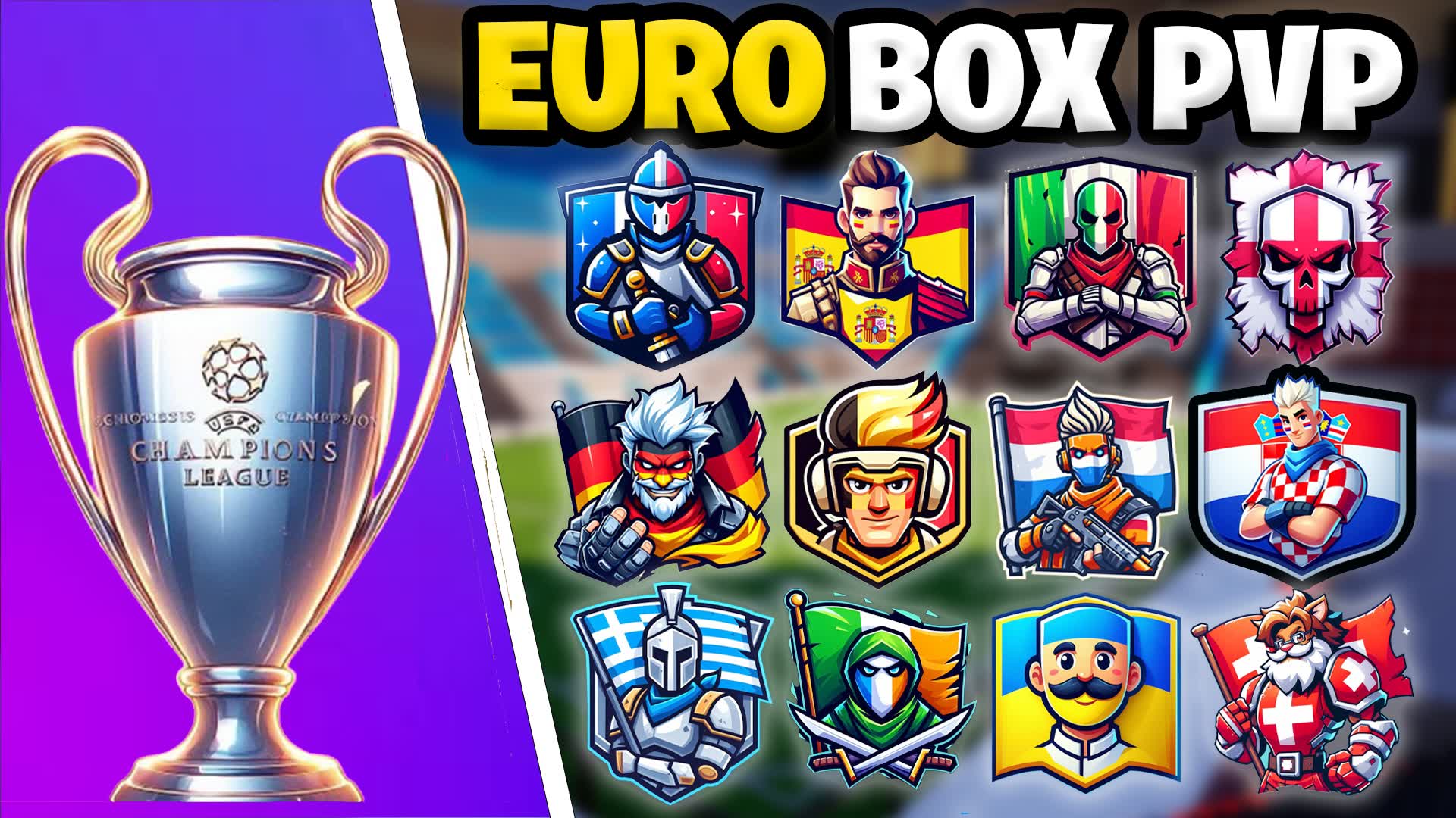 🏆 EURO BOX PVP 📦 4152-7268-9572 by prezzie - Fortnite Creative Map Code - Fortnite.GG