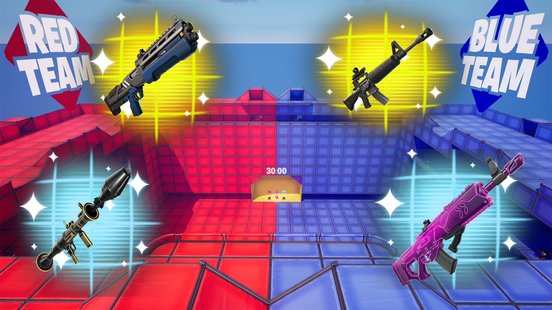 ALL WEAPONS RED VS BLUE 3337-3457-9280 by kayrox1707 - Fortnite ...