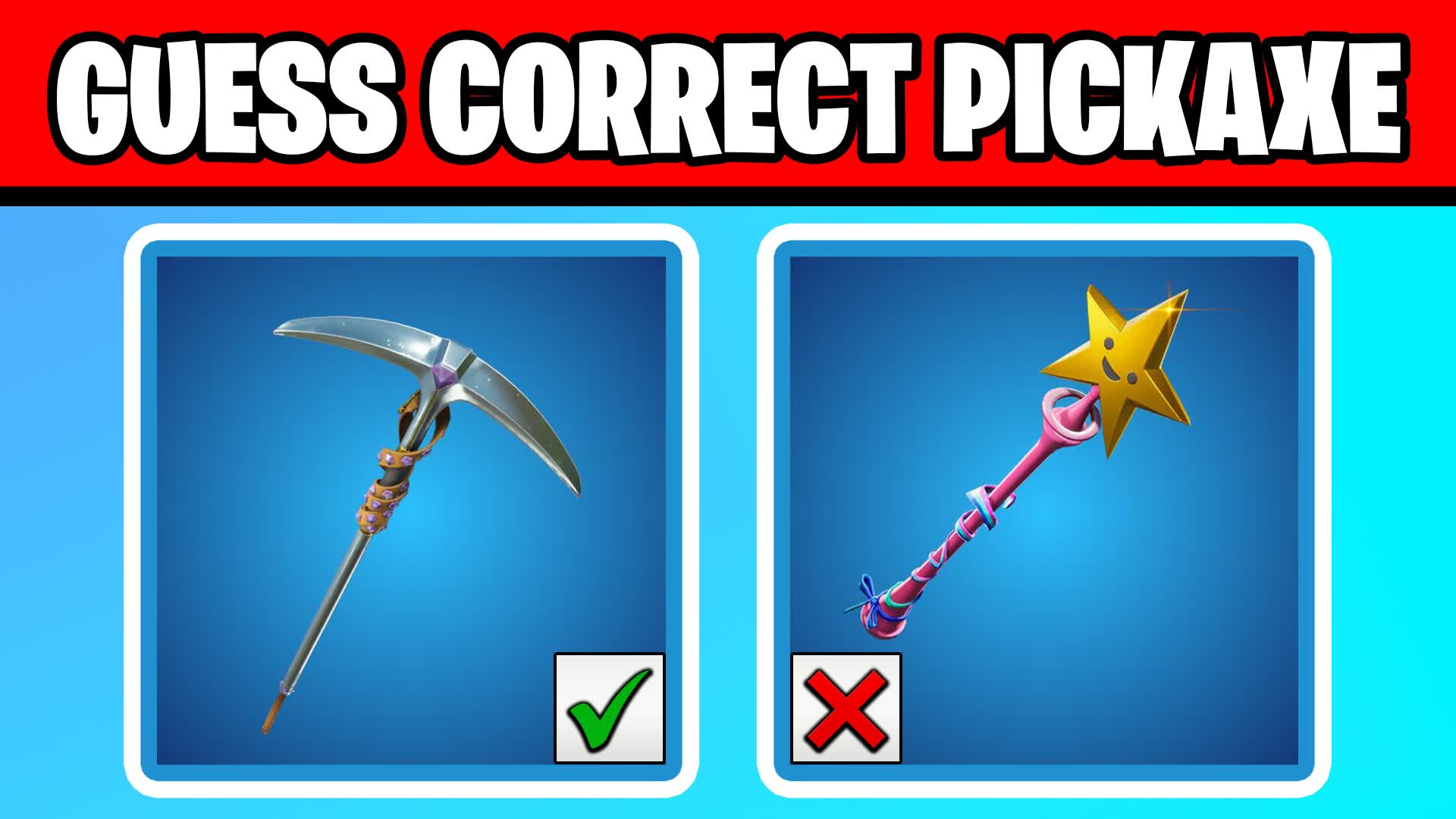 GUESS THE CORRECT PICKAXE 🔎 4013-8093-6903 by evrizzle - Fortnite ...