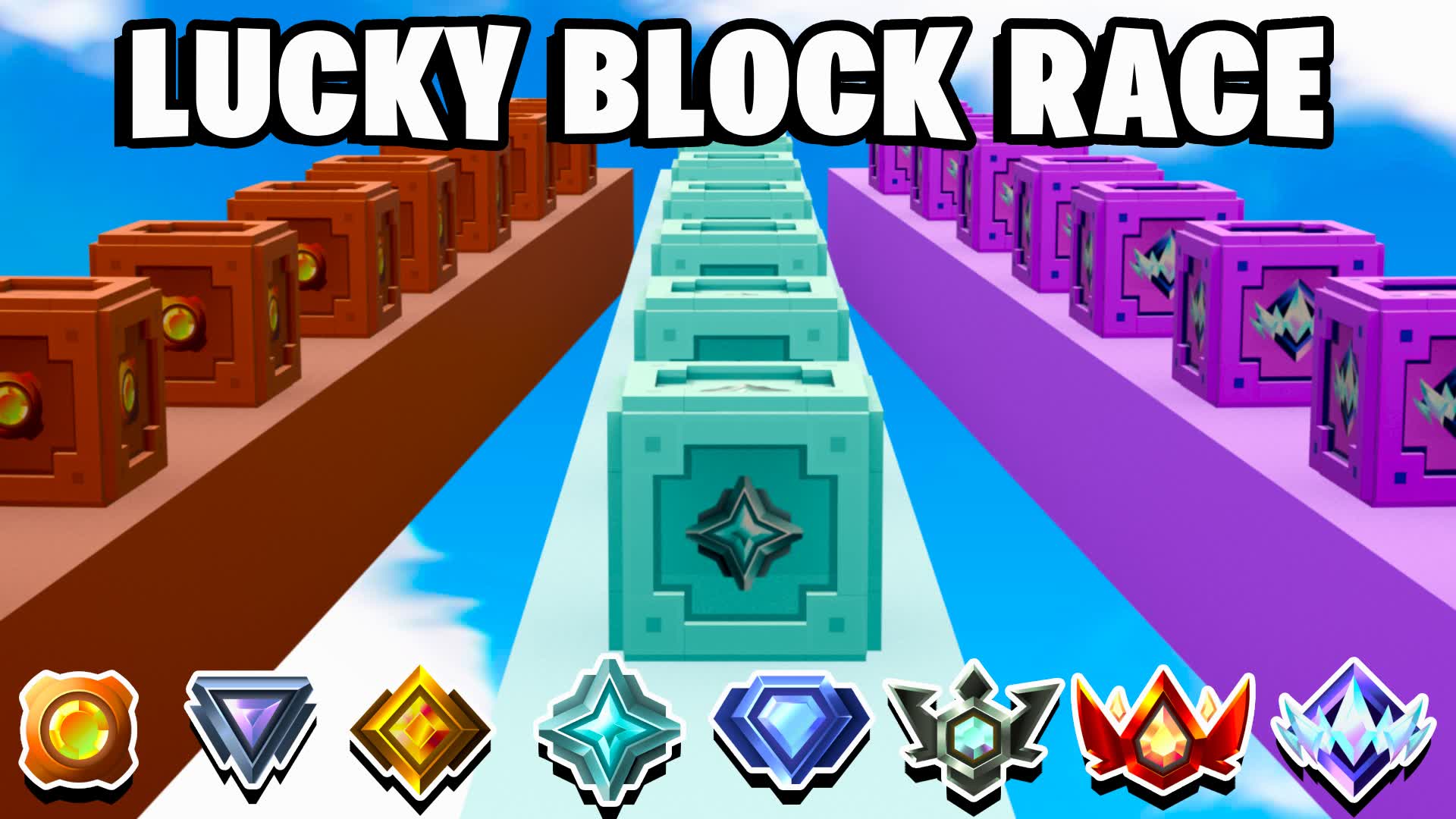 Ranked Lucky Block Race 0425-8239-4624 by mau - Fortnite Creative Map Code - Fortnite.GG