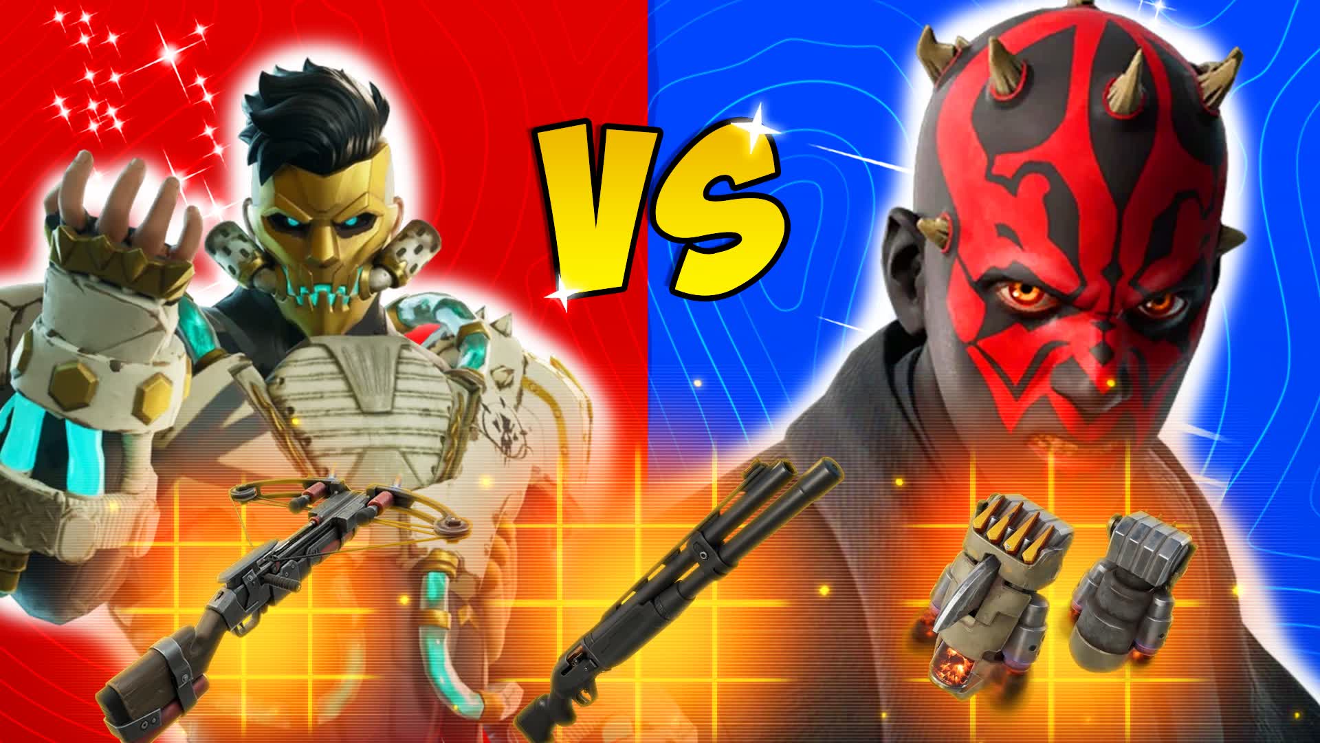 HERO RED VS BLUE ONE SHOT GUN GAME 🔴🔵 1303-7527-4624 by lostfn ...