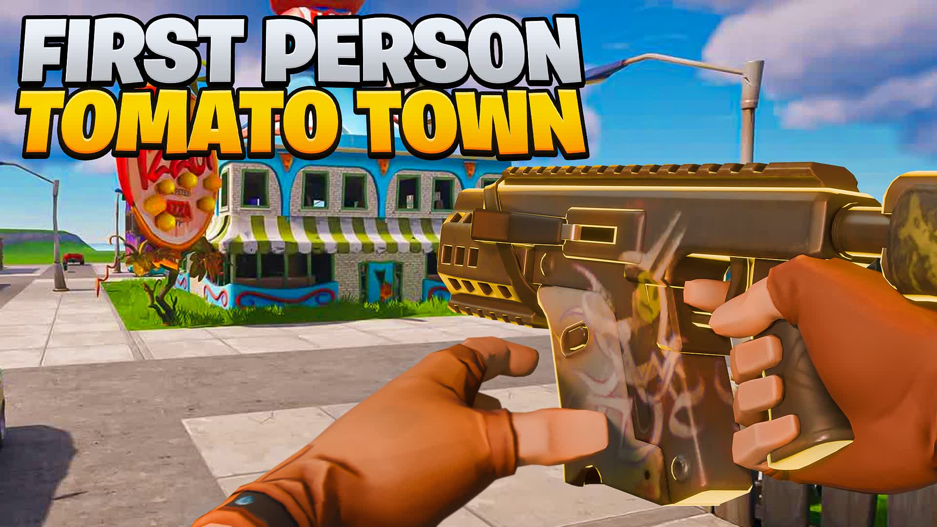 FIRST PERSON TOMATO TOWN🎯GUN GAME 3268-6568-8292 by alkanextra - Fortnite