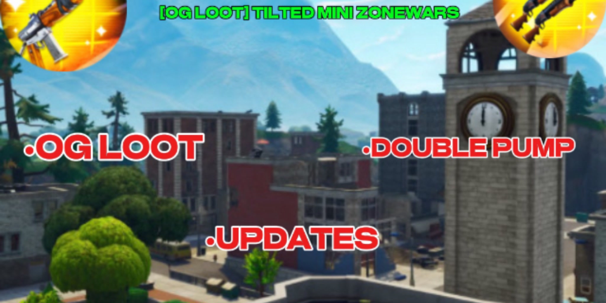 📦OG LOOT TILTED MINI ZONEWARS💪 1296-3786-2949 by godpvp - Fortnite Creative Map Code - Fortnite.GG
