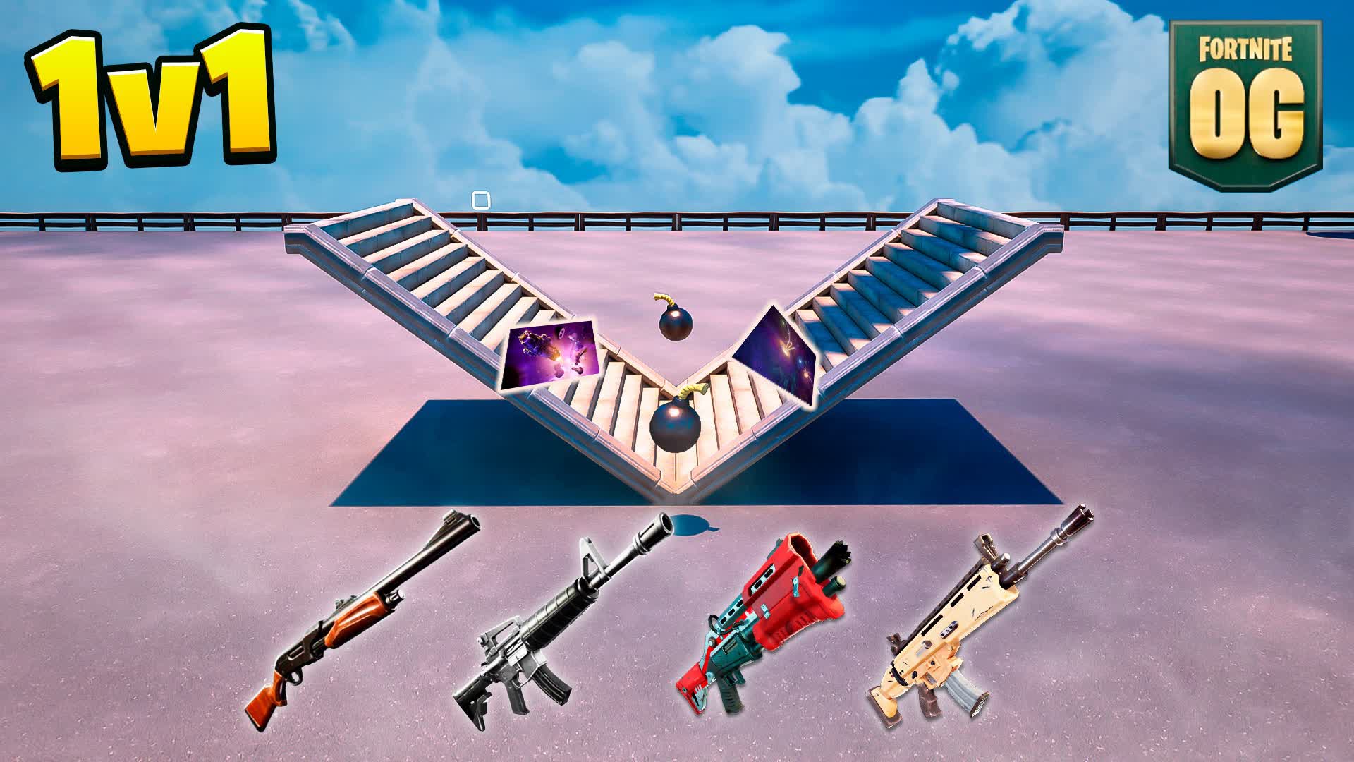 [1V1] ALLGUNS CH5 - 7854-5921-4877 | Fortnite Zone