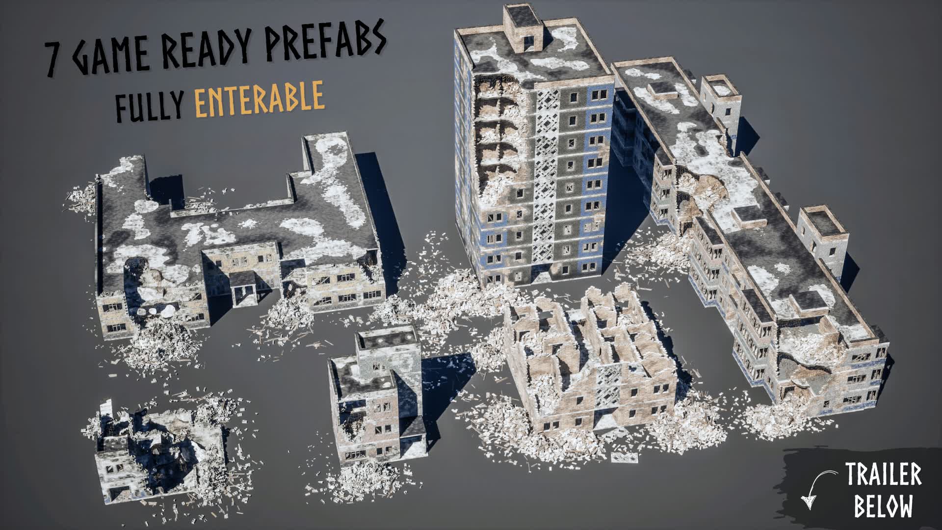 Modular Destroyed Buildings 6201-1795-9415 by hivemind - Fortnite ...