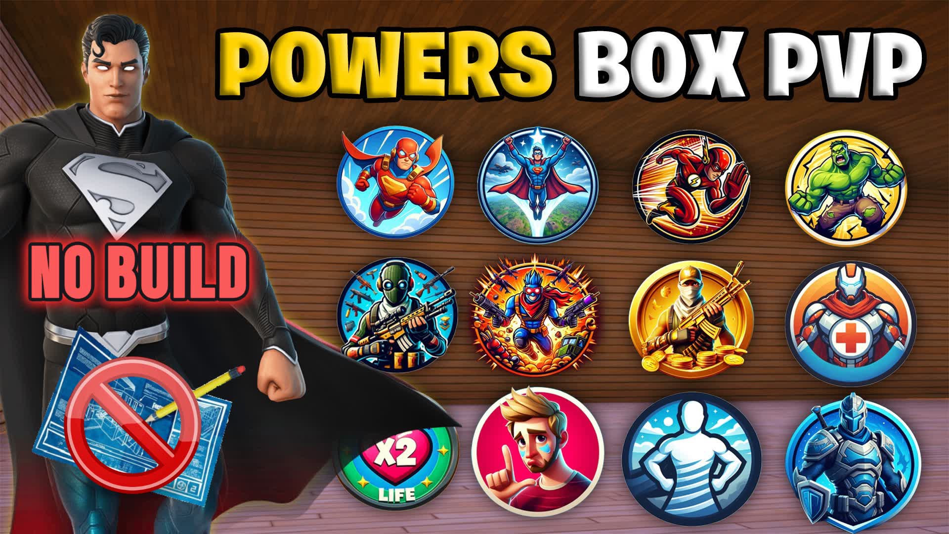 🦸 NO BUILD HEROES BOX PVP 📦 4501-4226-9857 by darksaso - Fortnite ...