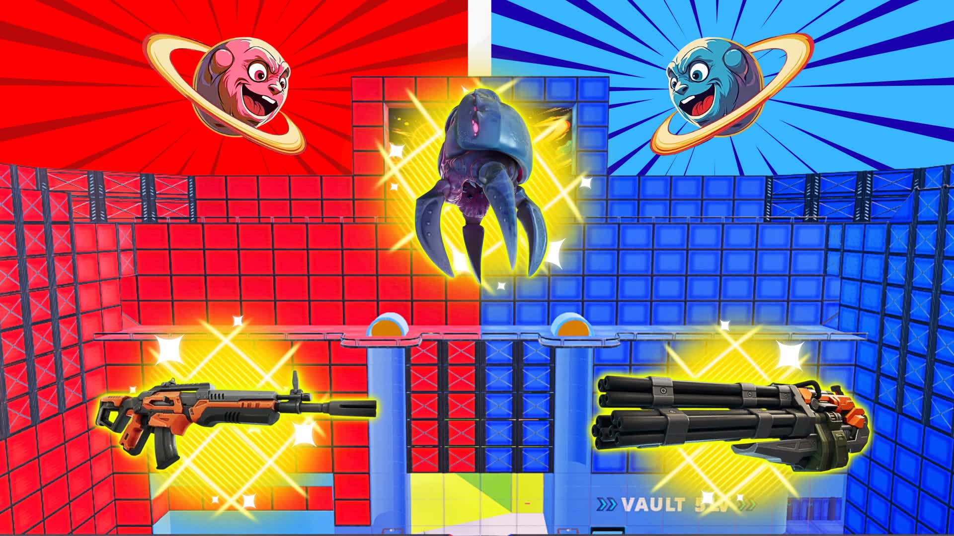 MARS VS NEPTUNE-red blue 🔴🔵 9830-6478-0991 by aircop - Fortnite