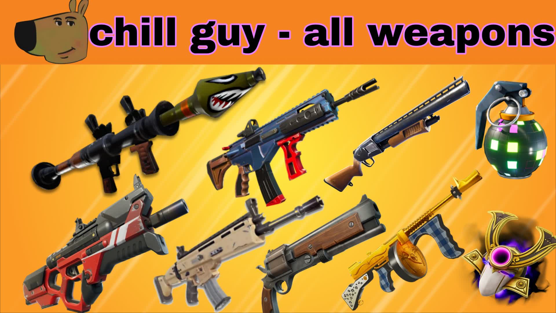 All weapons 1vs1 chill guy 3740-9824-1858 by thomasvirus77 - Fortnite ...