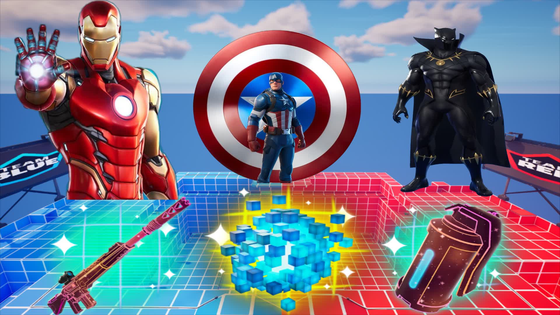 AVENGER BIG RED VS BLUE 9023-2692-3010 by skyfoxx - Fortnite Creative ...