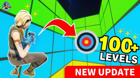 [🎯] EASY LEVEL TRICK SHOT PARKOUR 100 4057-4134-3784 by walkcrew - Fortnite