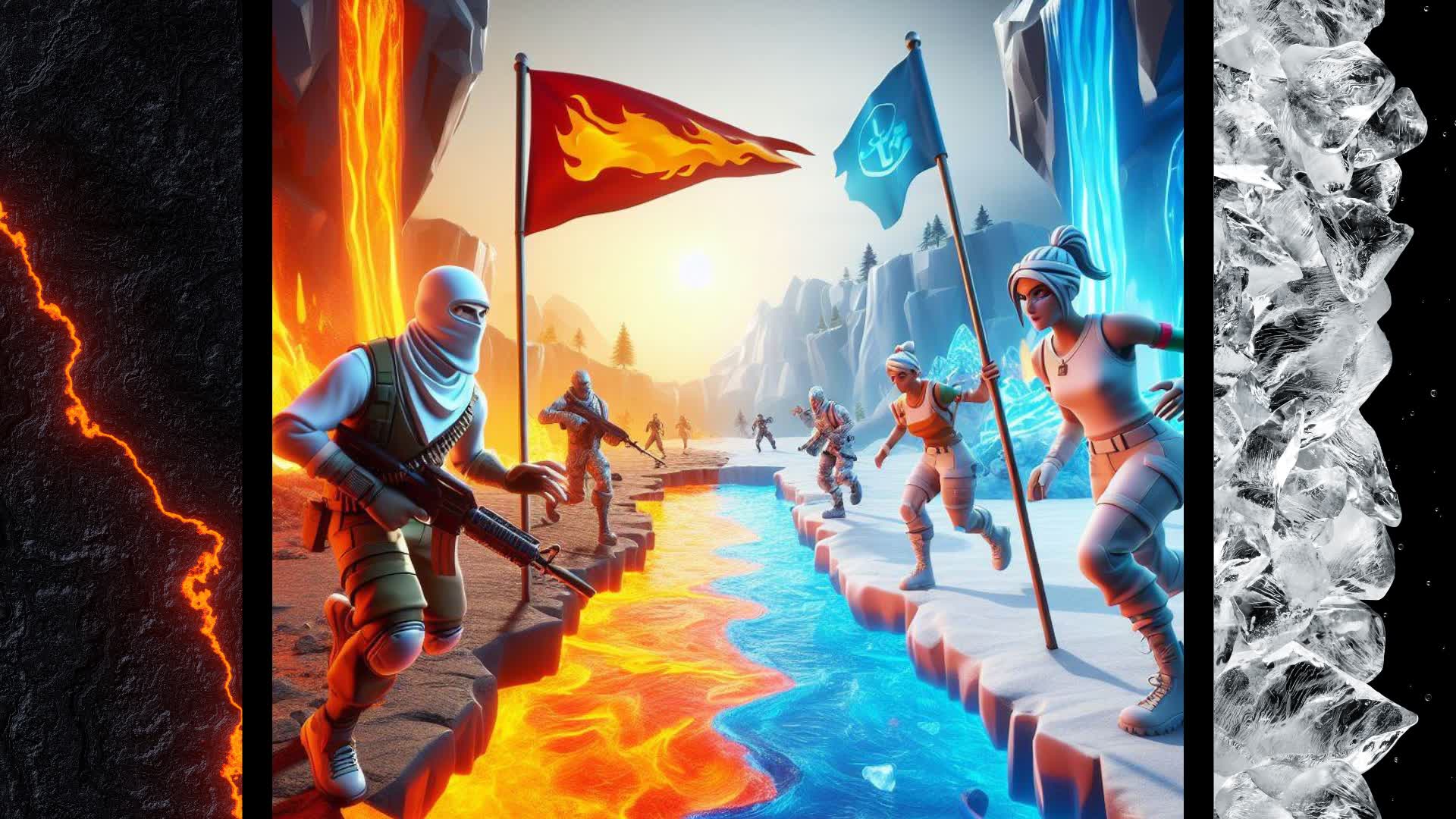 Lava vs Ice - CAPTURE THE FLAG 4130-3785-0503 by juno_006 - Fortnite ...