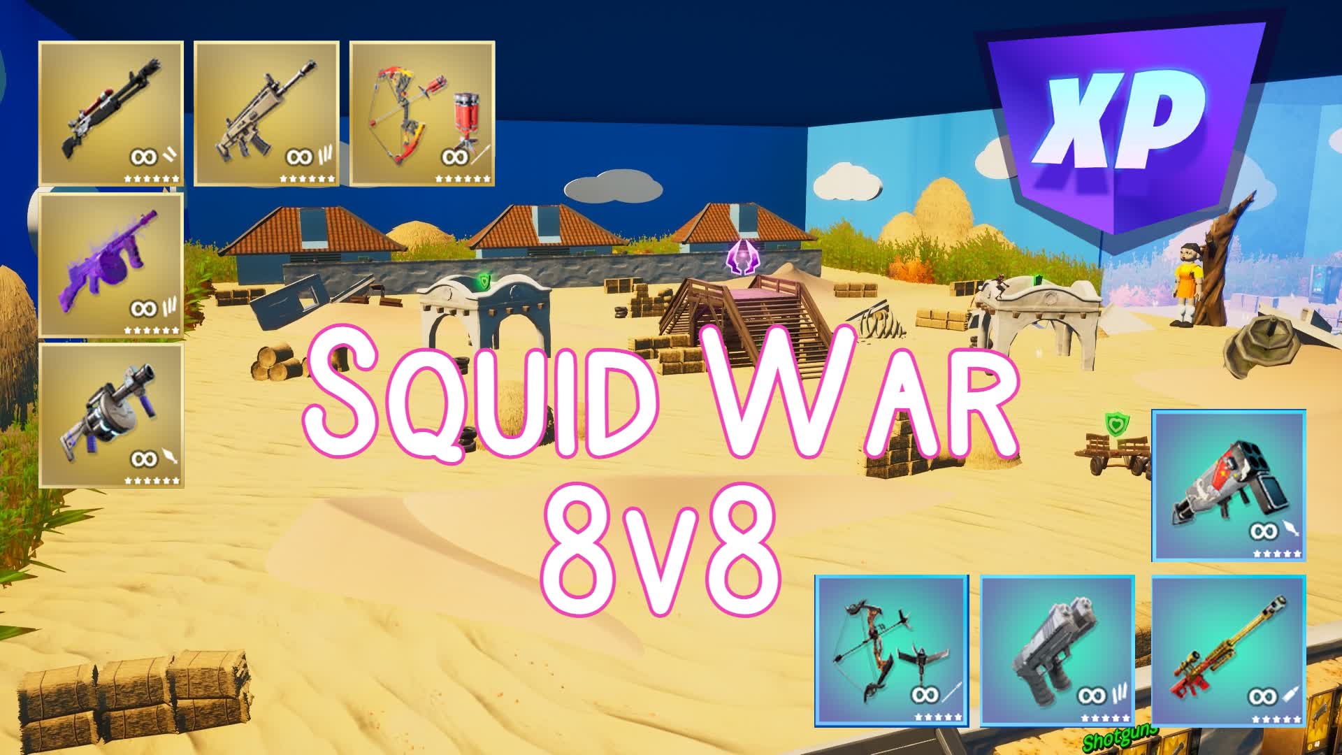 🦑 Squid War 💯 ( NEW EXOTIC WEAPONS🔫) 7697-4417-1559 by meep - Fortnite ...