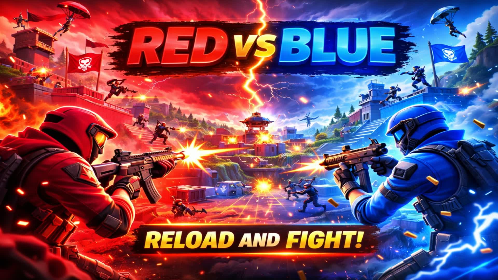 RED VS BLUE OG ARENA 🔴🔵 8488-5955-4504 by emz_leon - Fortnite