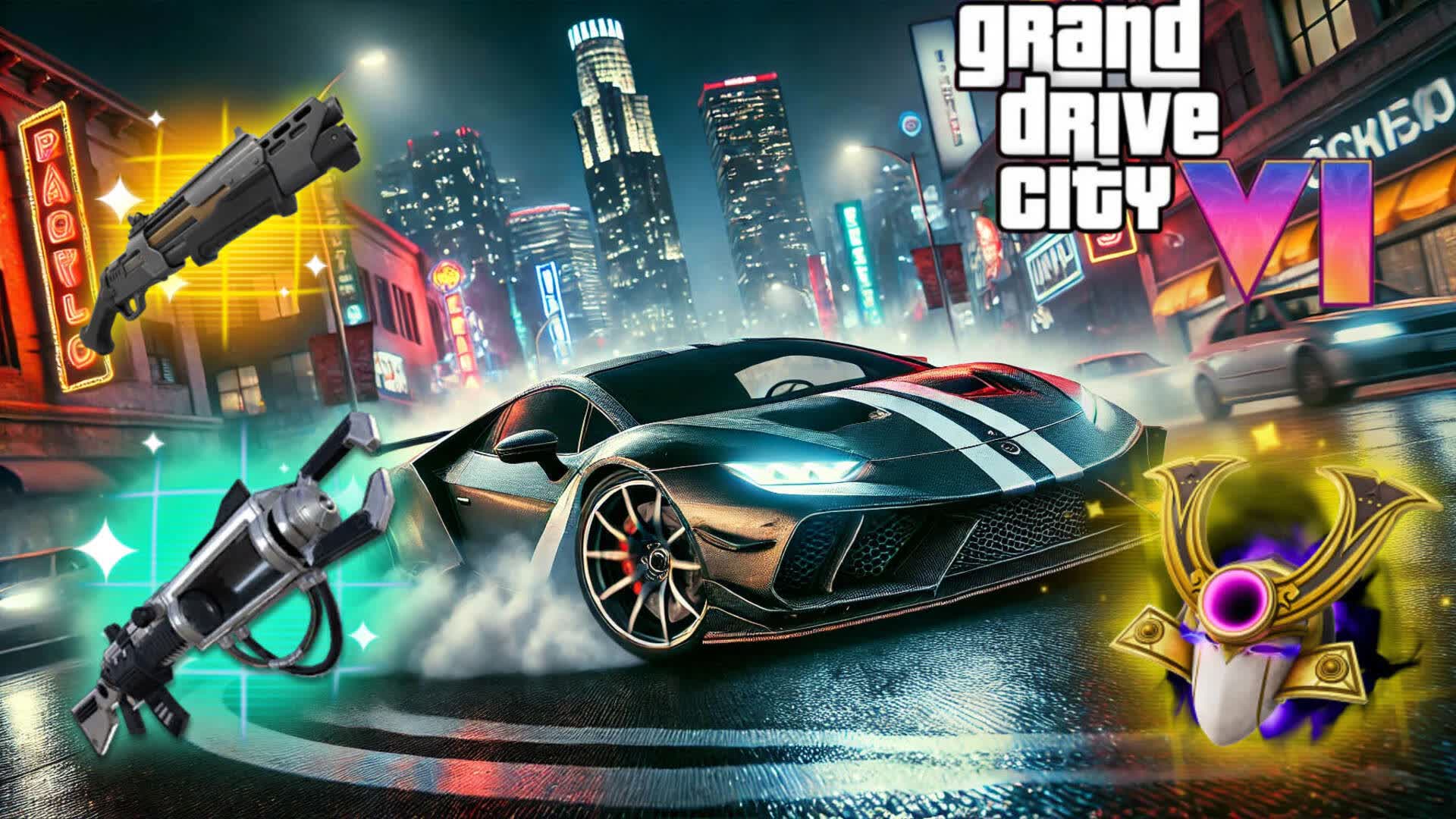 🚔 GRAND FORT CITY 🏙️ DRIVE 2087-9087-2815 by s5m - Fortnite Creative Map Code - Fortnite.GG