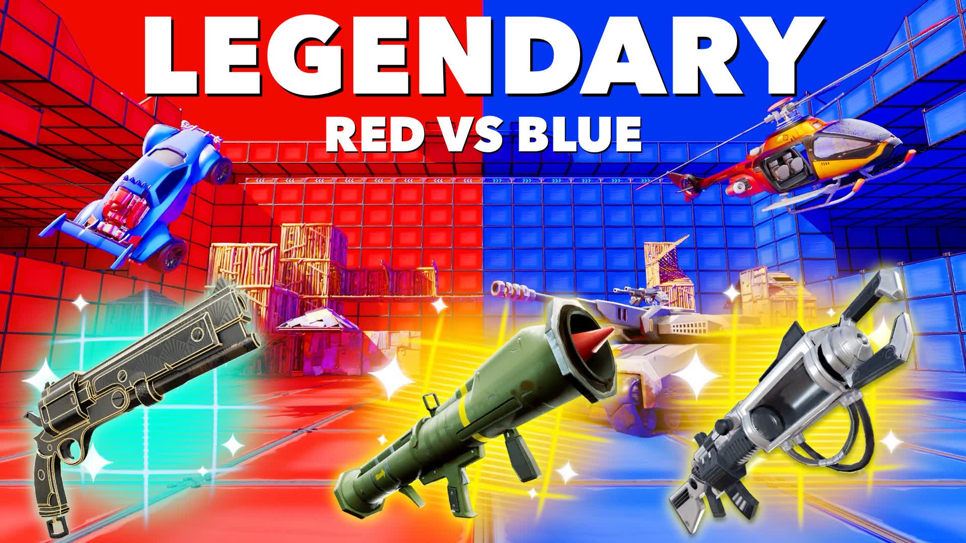 LEGENDARY RED VS BLUE 🔴🔵 0321-3519-2071 by evangelion - Fortnite Creative Map Code - Fortnite.GG