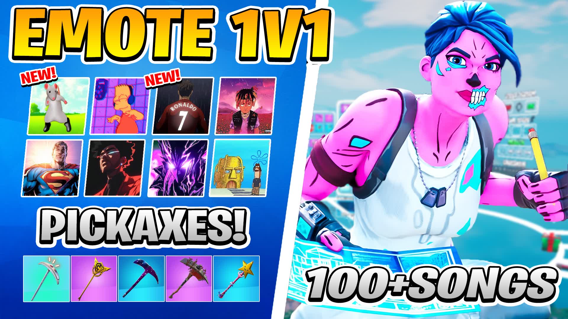 🎵 EMOTE 1V1 [100+ SONGS] 4971-4678-0170 by deathy - Fortnite Creative ...