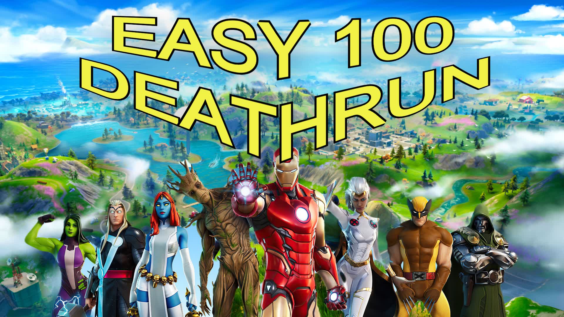 Easy 100 Deathrun 1080-8414-4863 by xalpharyanx - Fortnite Creative Map Code - Fortnite.GG
