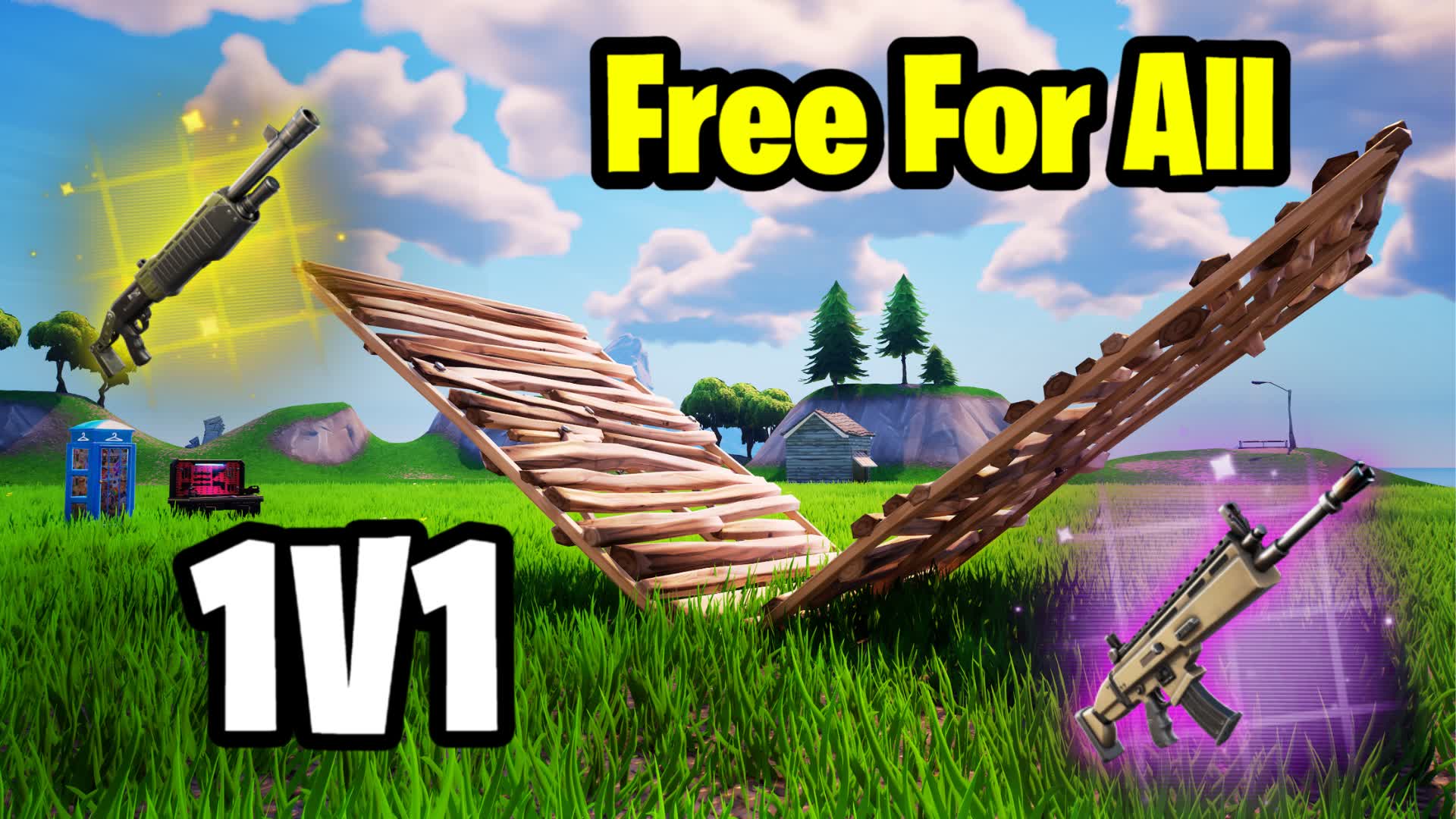 1V1 FFA WITH EVERY SKIN 1734-9243-3524 من ابتكار krystalin2 - Fortnite