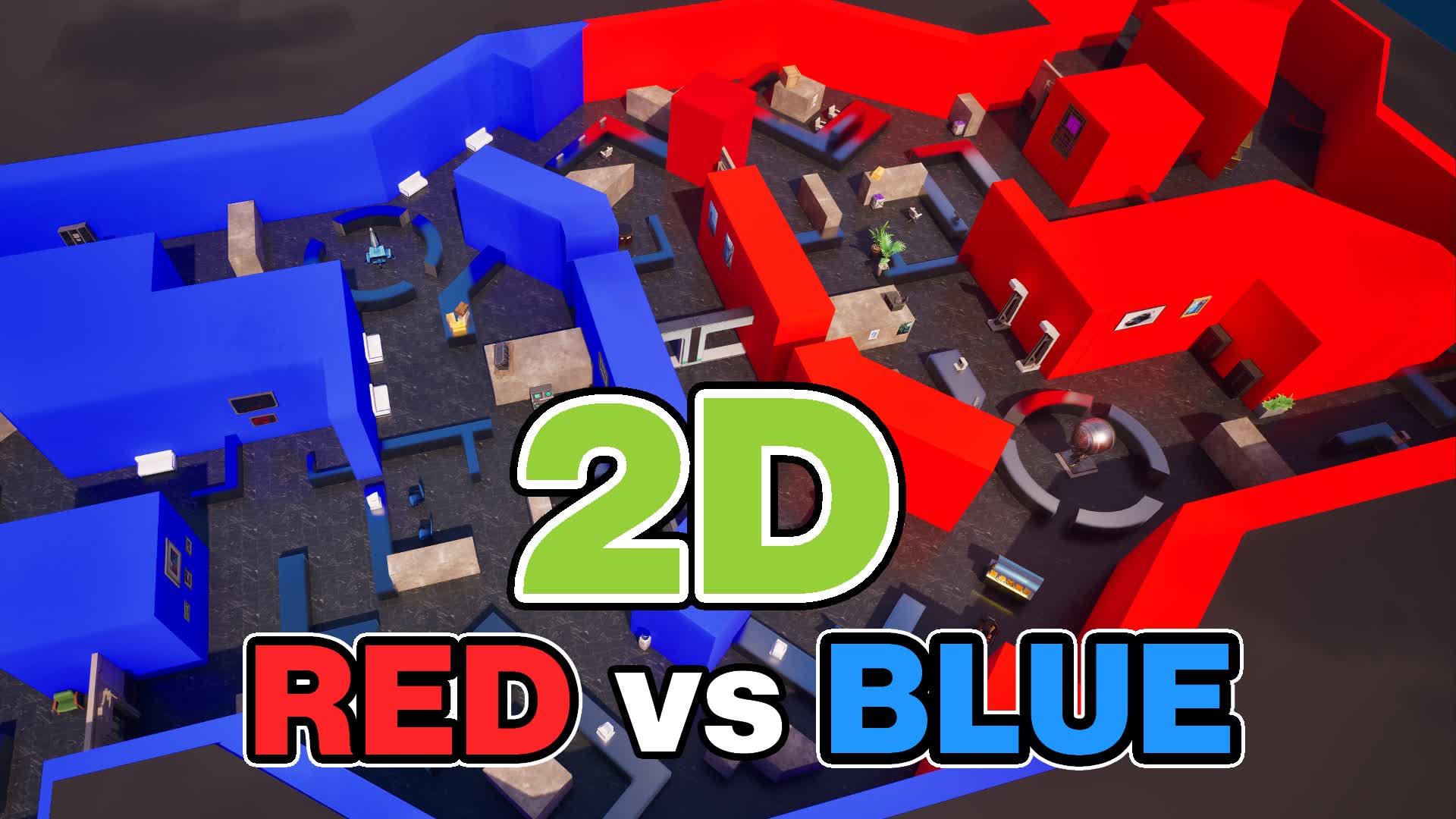 2D 🔴RED VS BLUE🔵 GUN BATTLE 3511-7978-6309 by shinma - Fortnite ...