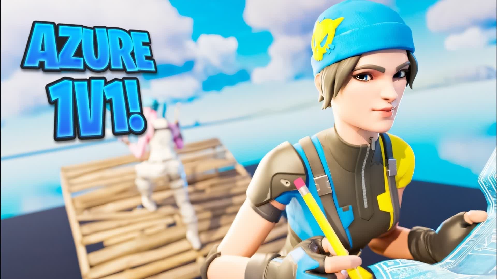 1V1 BUILD FIGHTS [AZURE] 0372-6417-1317 by 74wintrr - Fortnite Creative Map Code - Fortnite.GG