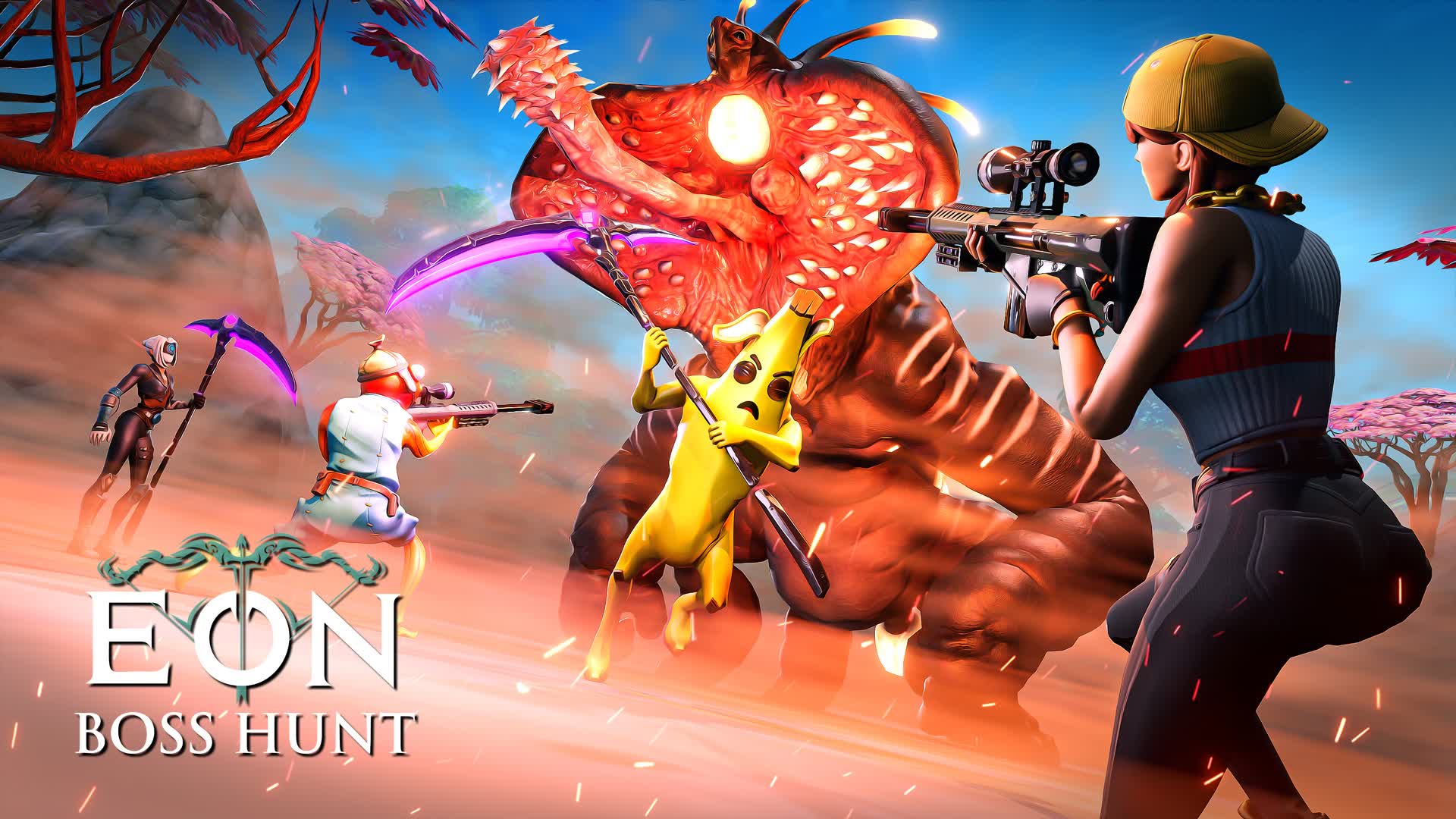 EON BOSS HUNT 8012 6349 3767 By Eonguardians Fortnite Creative Map EON BOSS HUNT 8012 6349 3767 By Eonguardians Fortnite Creative Map