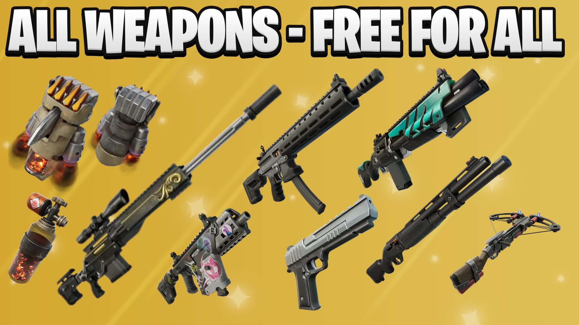 ALL WEAPONS - FREE FOR ALL 2877-1642-1770 by apk_uefn - Fortnite