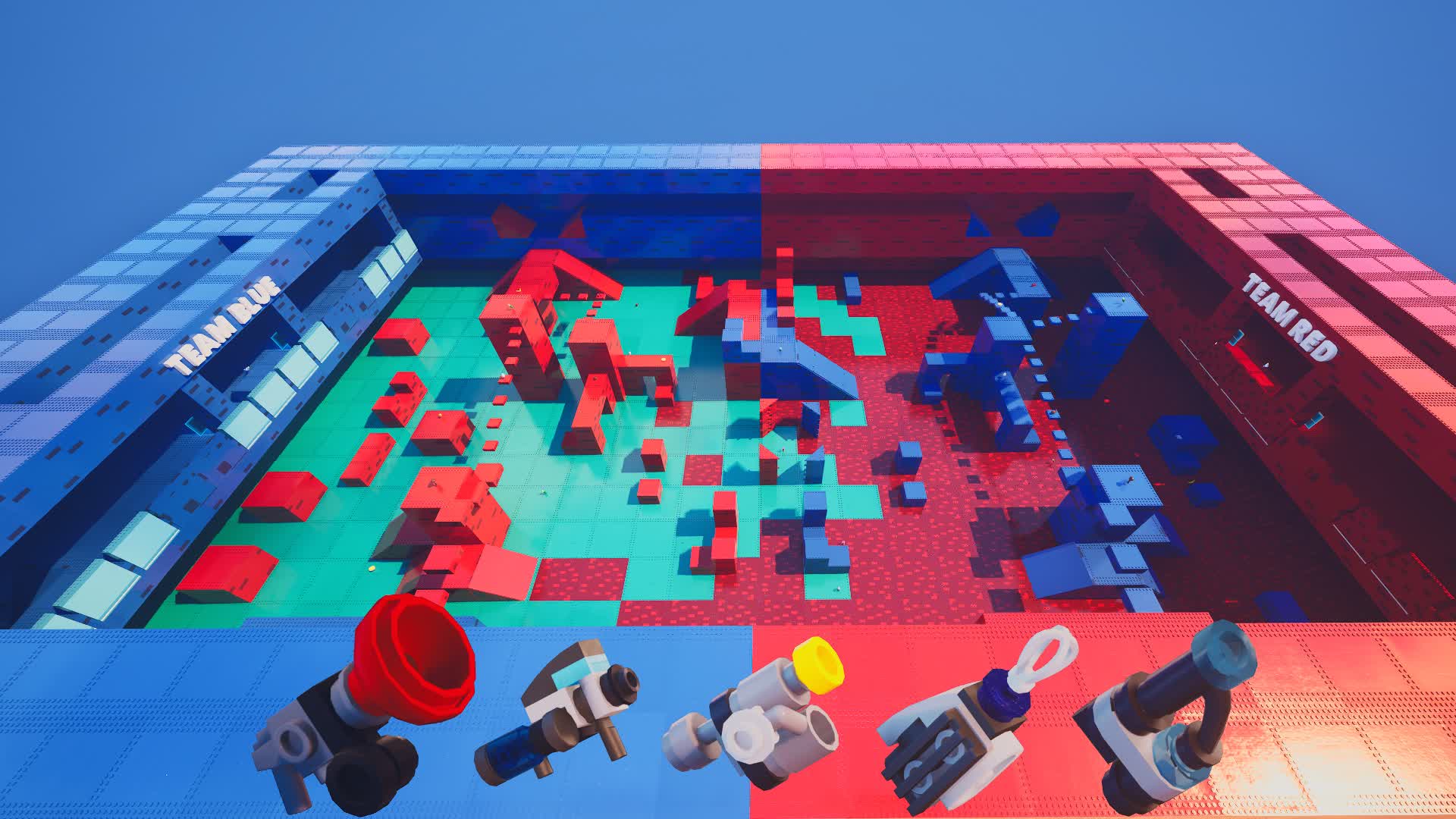 RED VS BLUE SQUARES 7202-1641-3529 by the-creator - Fortnite Creative Map Code - Fortnite.GG
