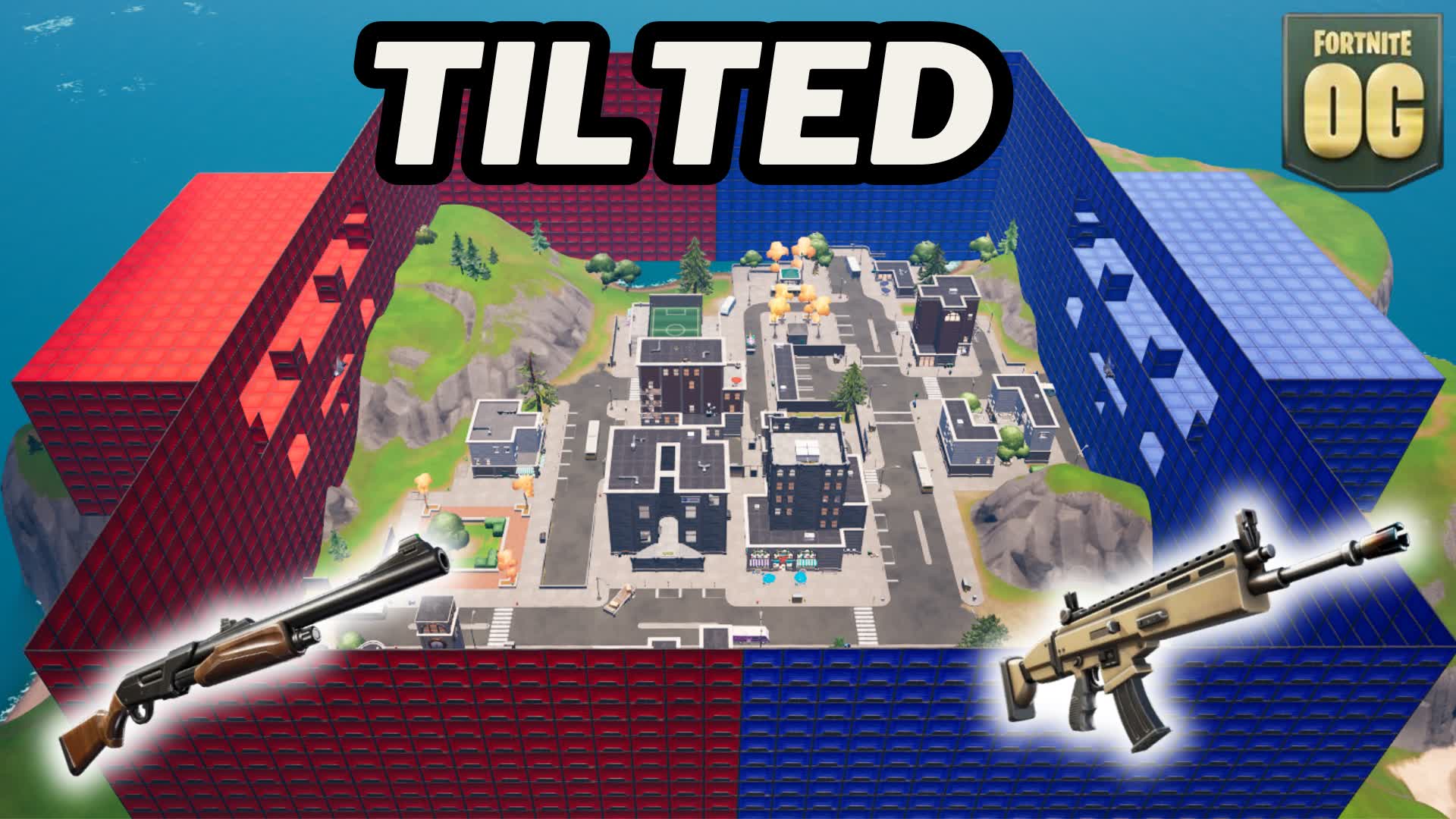 TILTED🔴RED VS BLUE🔵 5393-4861-0051 by ab01 - Fortnite Creative Map Code ...