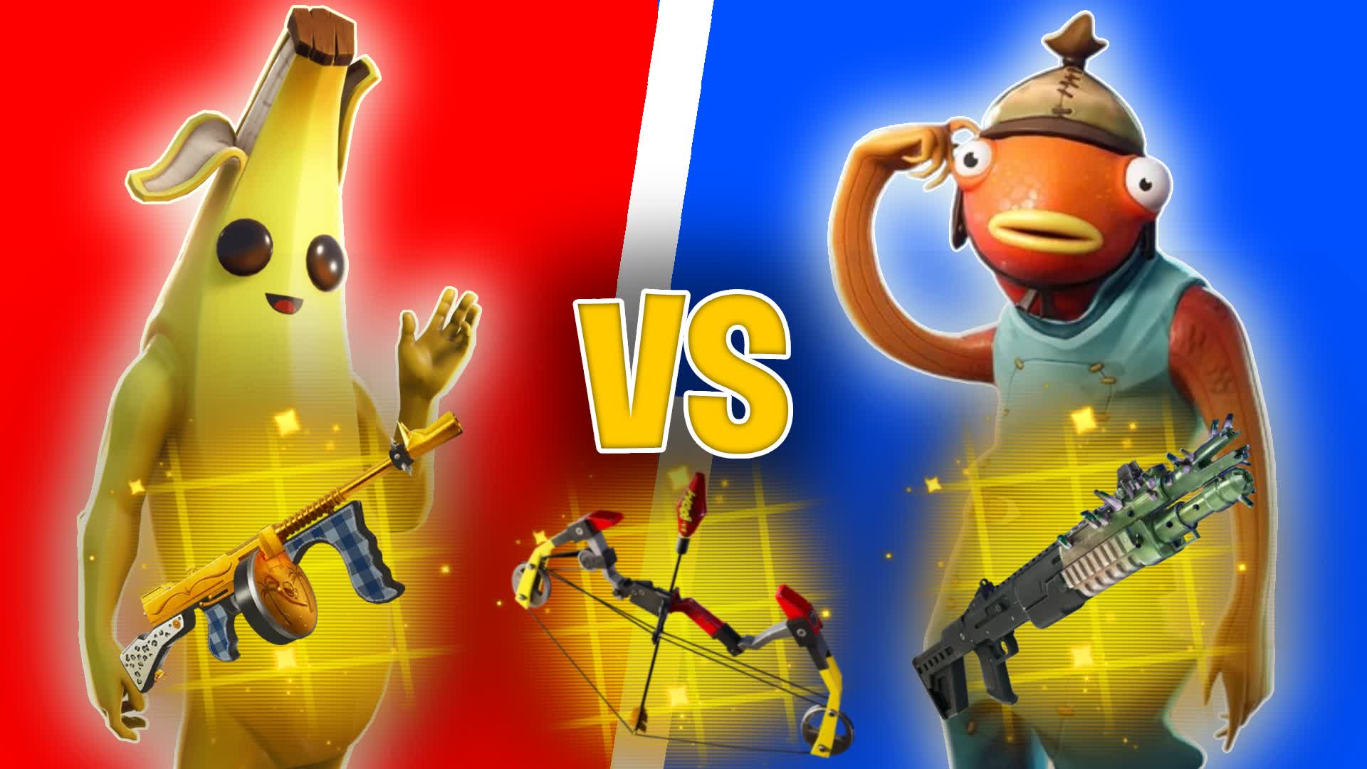 🐠Fishstick vs Peely🍌 6454-6658-0959 by quadzadzo - Fortnite Creative Map Code - Fortnite.GG
