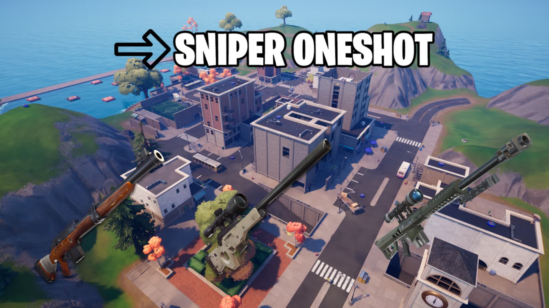 Tilted Sniper Oneshot 1993-7957-9096 by alex1019 - Fortnite Creative Map Code - Fortnite.GG