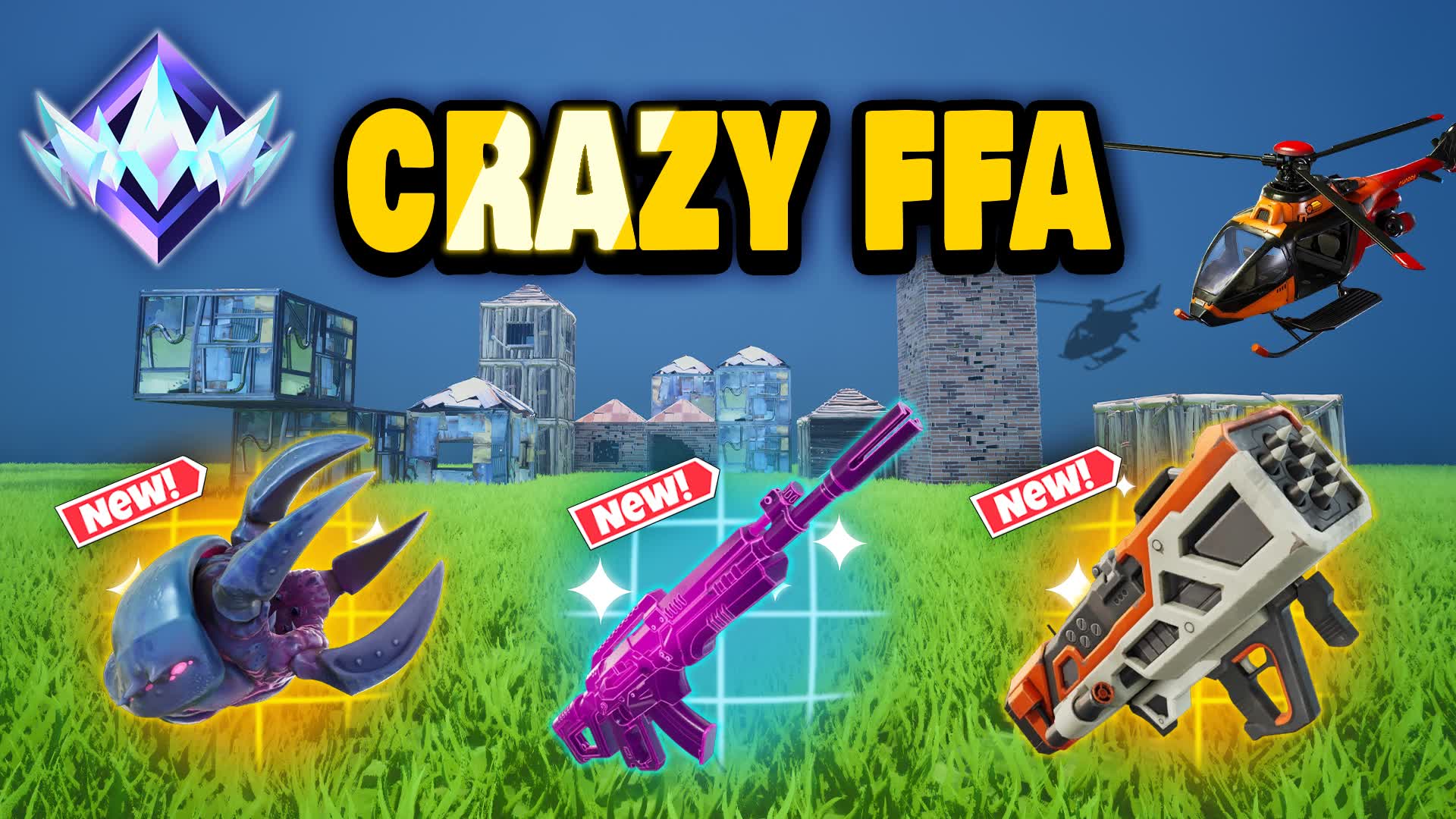 CRAZY FFA - RANKED - ALL WEAPONS 6661-7324-5328 by renzo7 - Fortnite Creative Map Code - Fortnite.GG