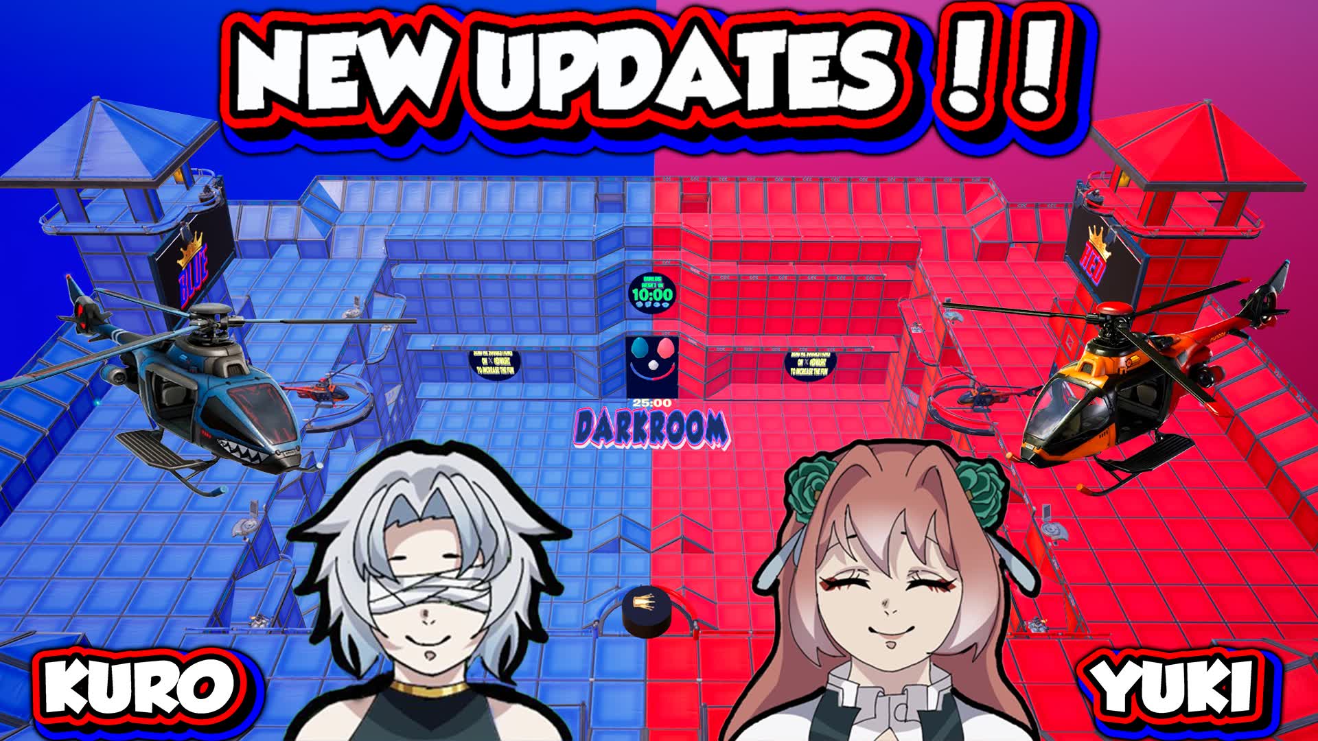 RED VS BLUE - DARKROOM 🔴🔵 7785-4793-8338 by edwash - Fortnite Creative ...