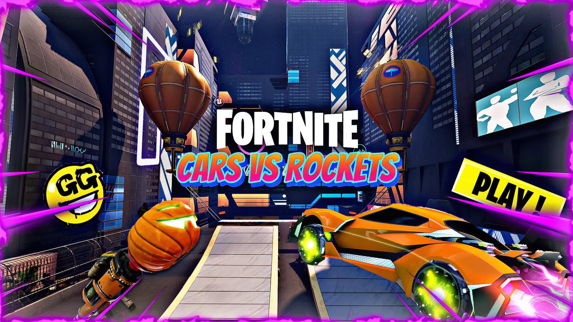 EPIC Cars vs Rockets 8564-6139-2781 by ddfn - Fortnite Creative Map ...