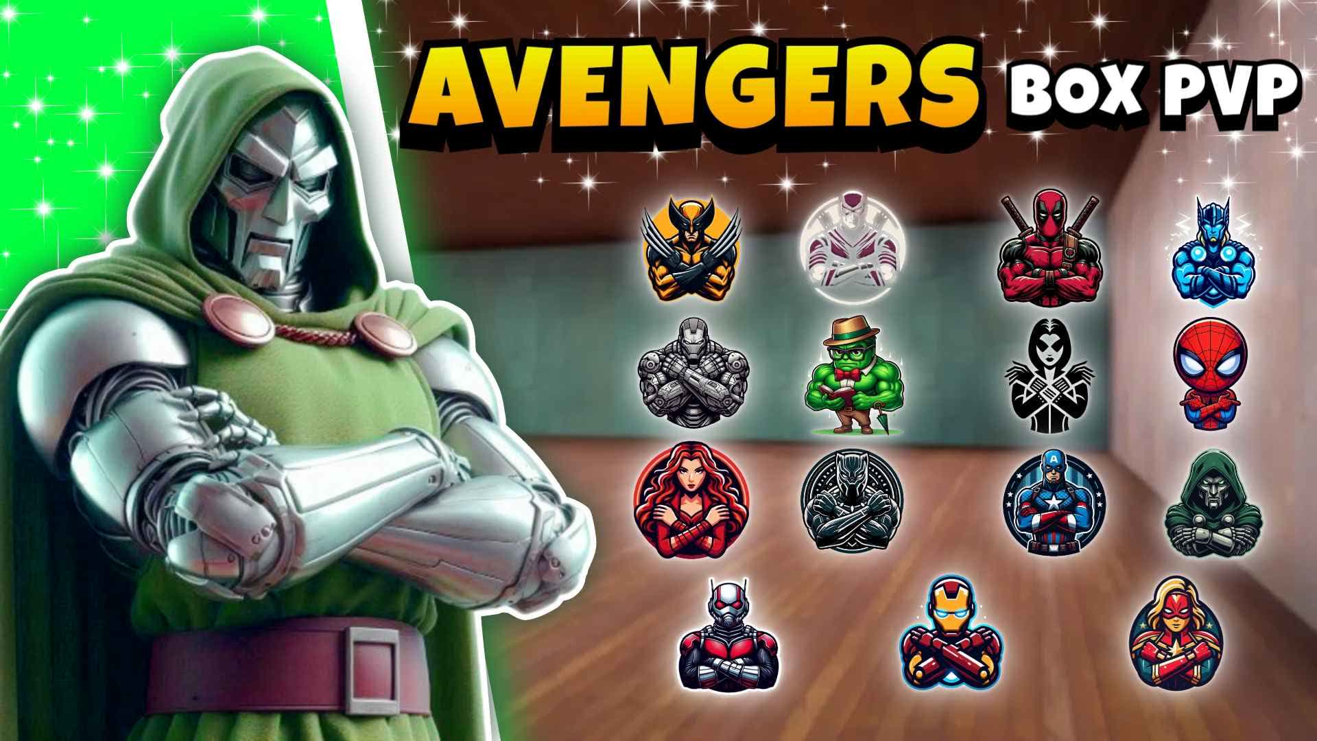 Avengers Box PVP 4834-1427-6040 by sxepwyd - Fortnite Creative Map Code - Fortnite.GG