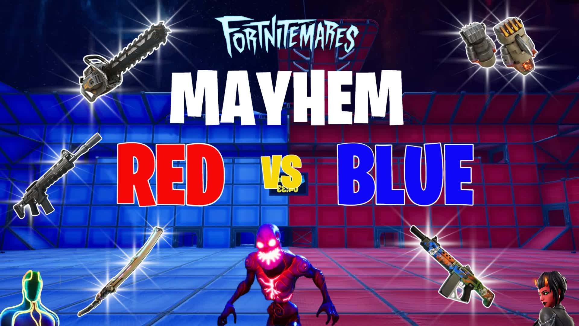 Mayhem Red vs Blue 0875-1820-6723 by duz-1979 - Fortnite Creative Map ...