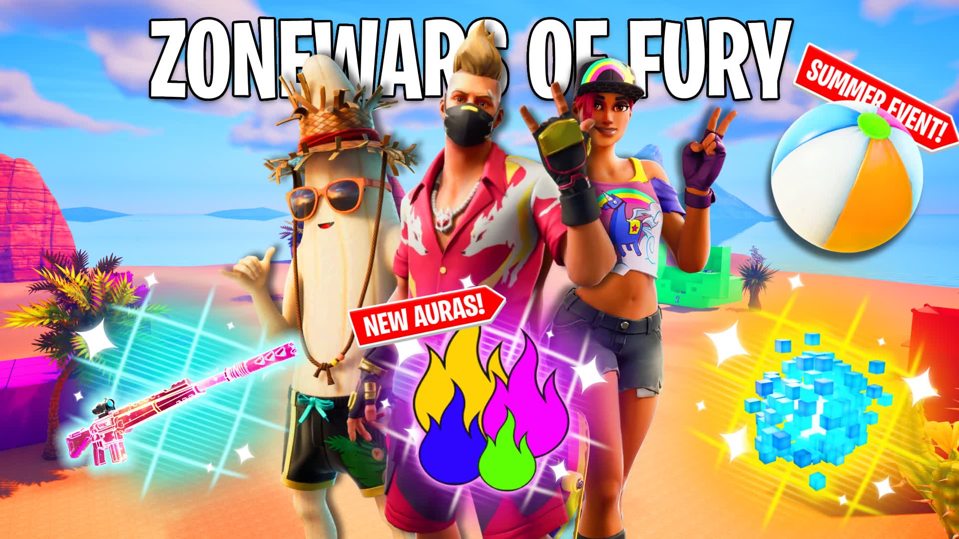 🔥ZONE WARS OF FURY🌀 2524-4513-4789 by progabbomala - Fortnite Creative Map Code - Fortnite.GG