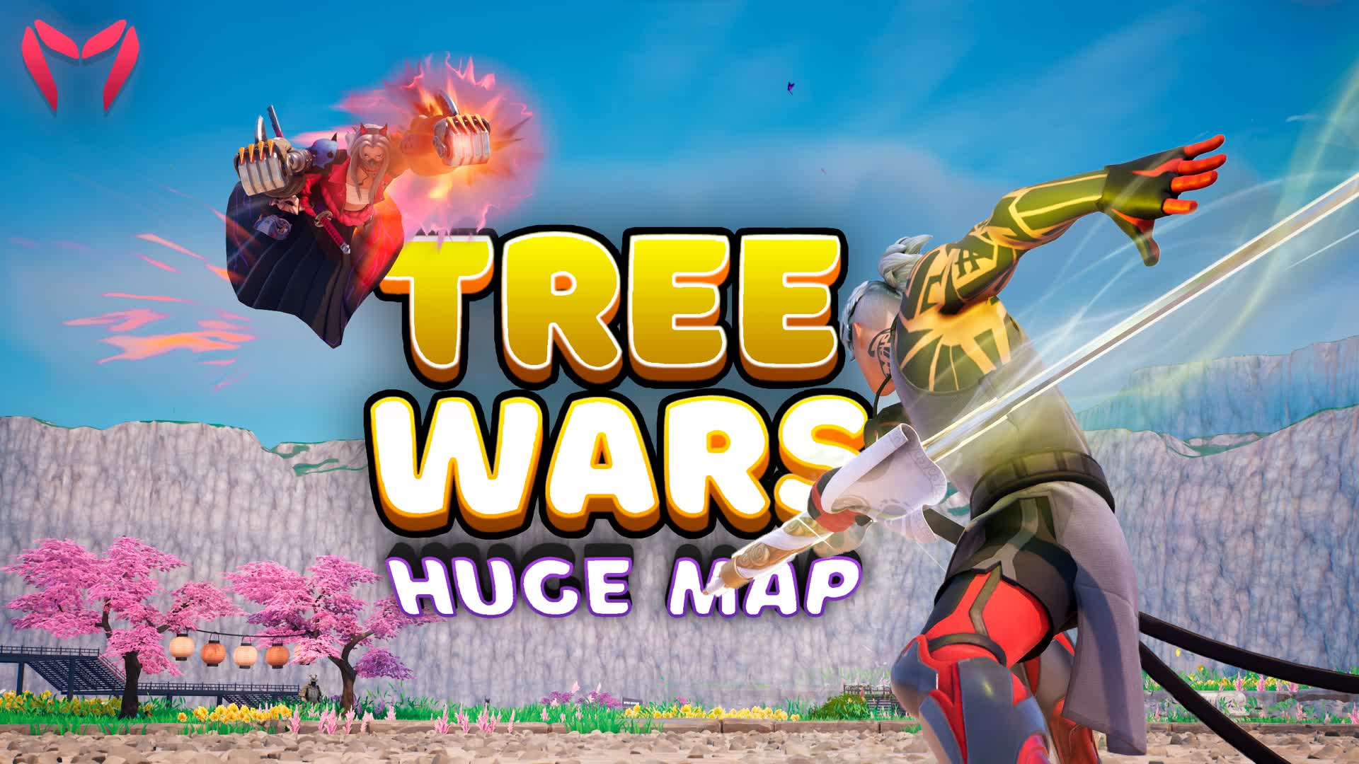 TREE WARS MEGA [MELEE ONLY] HUGE MAP 1621-2952-0071 by melian - Fortnite Creative Map Code ...