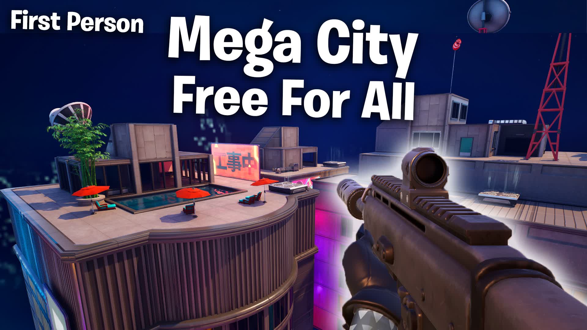 First Person FFA - Mega City🌆 9001-0154-1321 by najtin - Fortnite Creative Map Code - Fortnite.GG