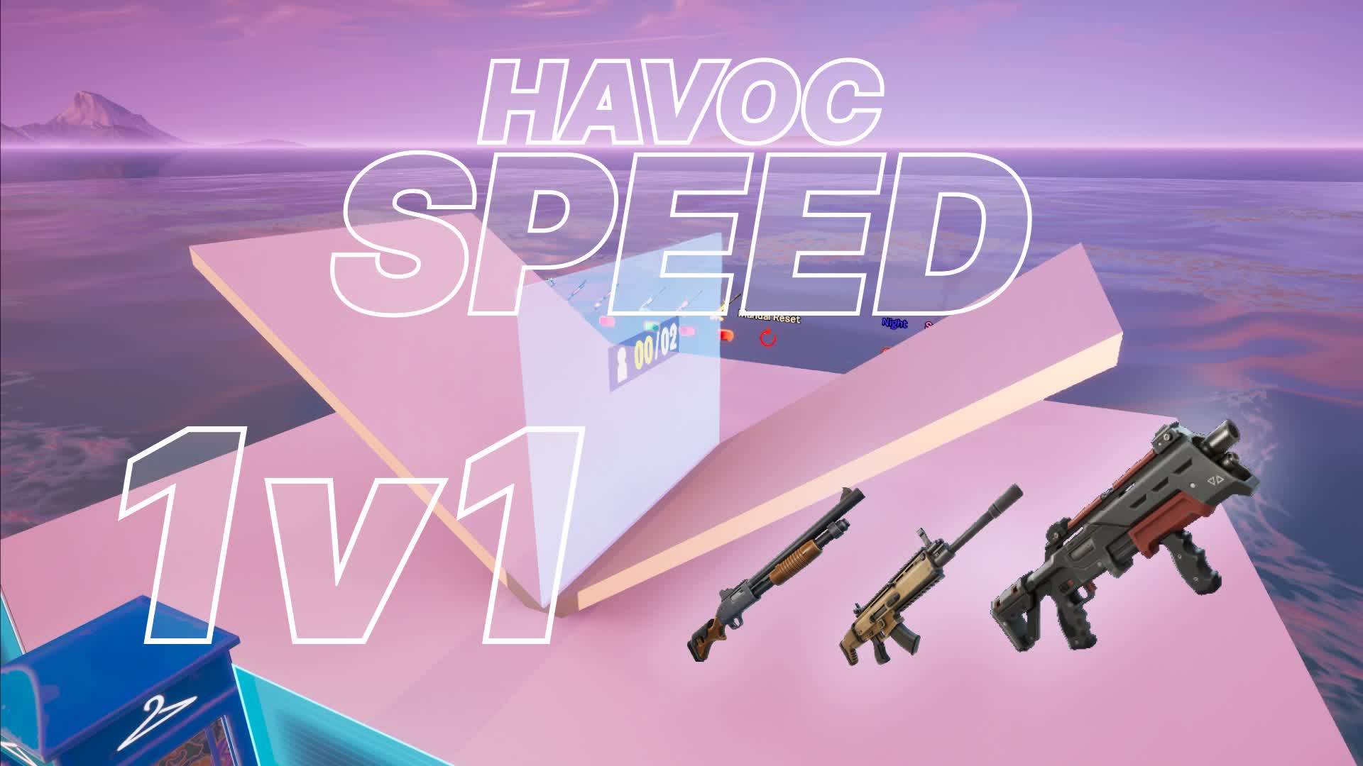Speed 1v1 Havoc/Hammer/Striker 0412-3037-6844 من ابتكار kaltek - Fortnite