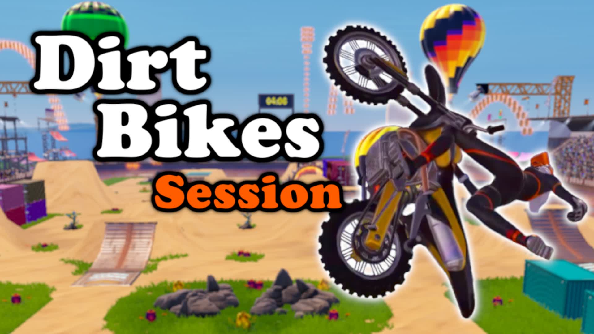 Dirt Bikes Session 0313-1321-3966 by r-locky - Fortnite Creative Map Code - Fortnite.GG