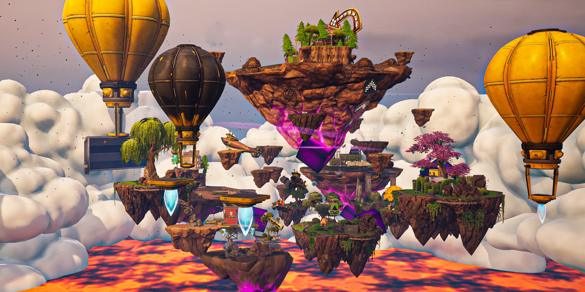 SkyFight Lava FFA 7078-3462-4623 by giantcat - Fortnite Creative Map ...