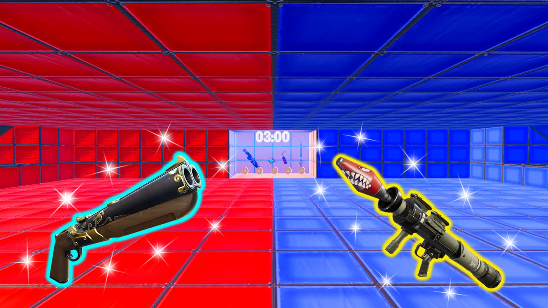 SUPER RED VS BLUE BOX PVP 🔴🔵 2823-5422-4449 by derp - Fortnite