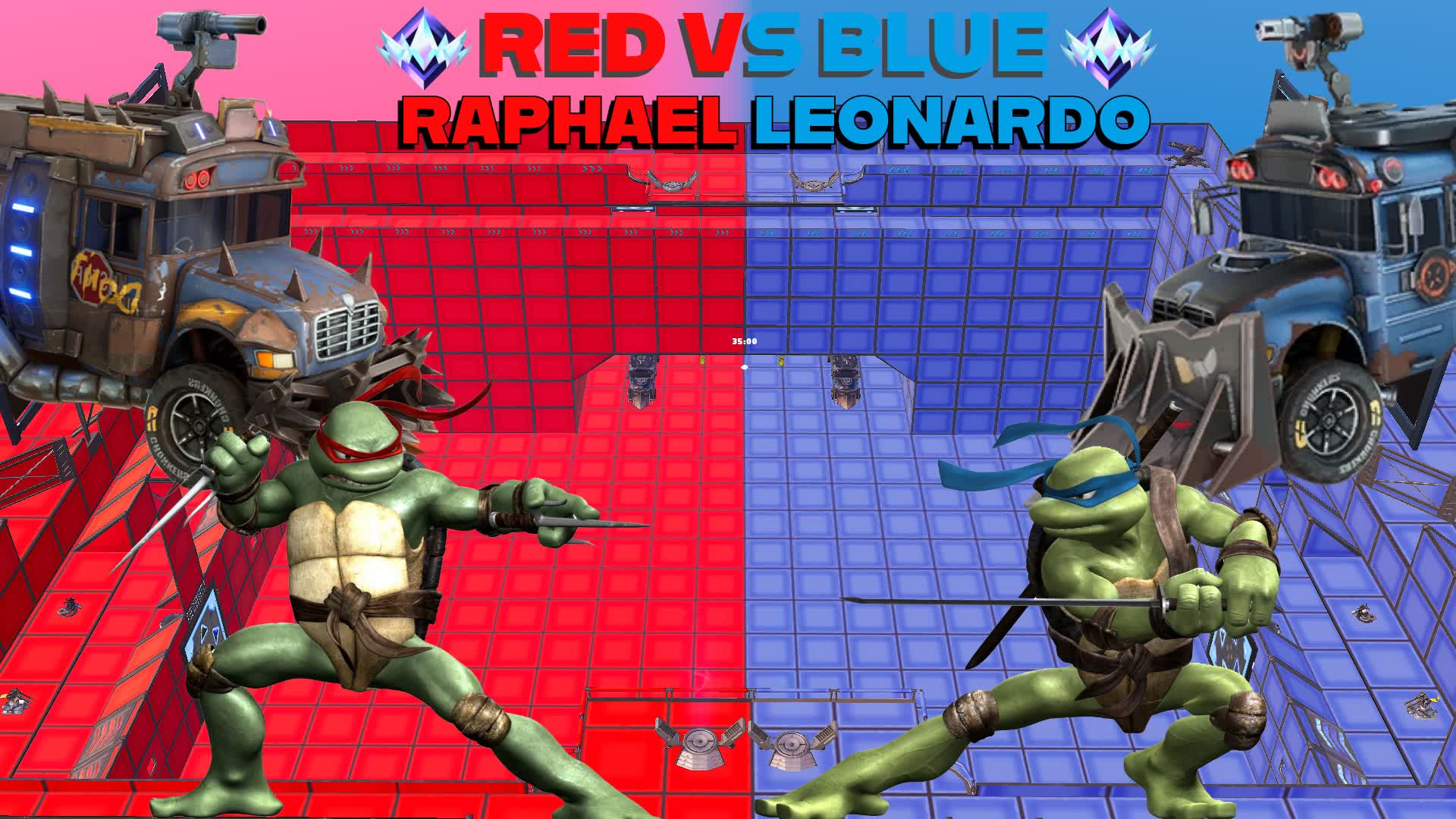 Super TMNT Red VS Blue 🐢 5809-2691-0955 by 247hf - Fortnite Creative ...